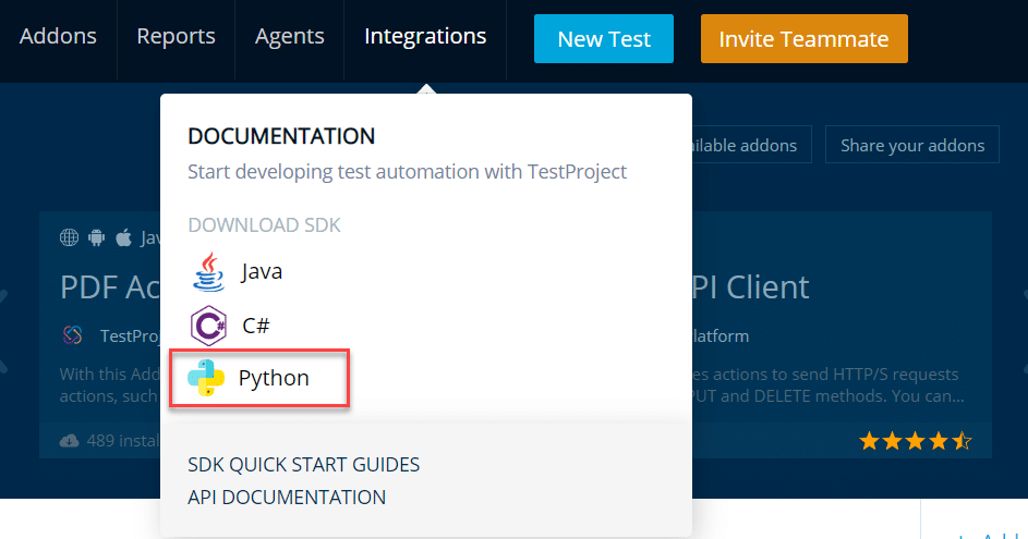 Testproject Sdk Understanding Integrations With Sdks